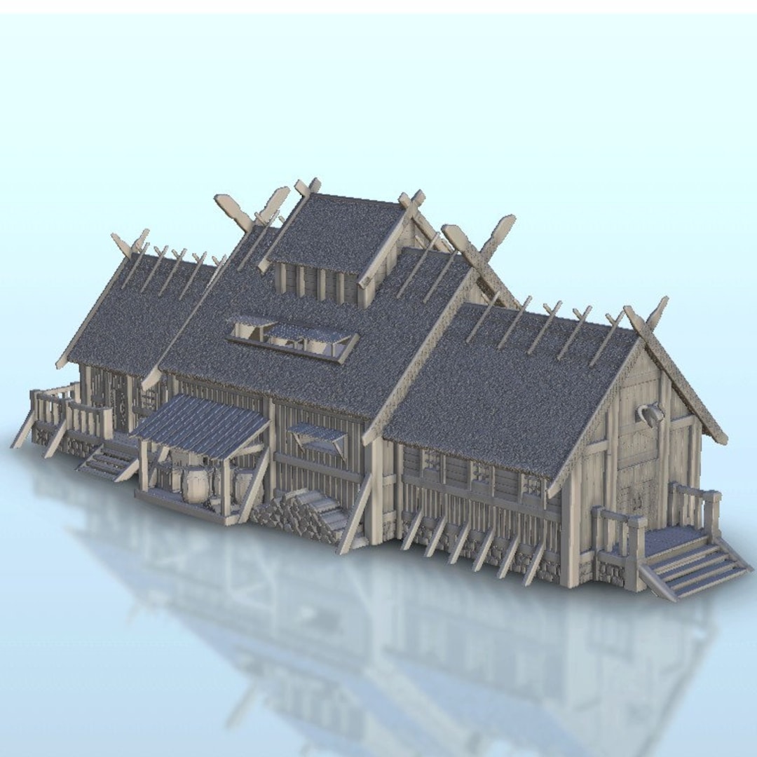 Viking Tavern - STL 3D Printing Scenery Terrain Architecture Bolt ...