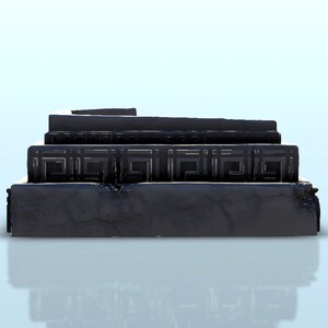 Escalera Mesoamericana Santuario 14 STL 3D Printing Age Inca Maya ...