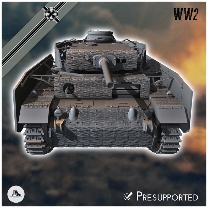 Panzer III Ausf. M - STL 3D Printing World War Two Second German Tank ...