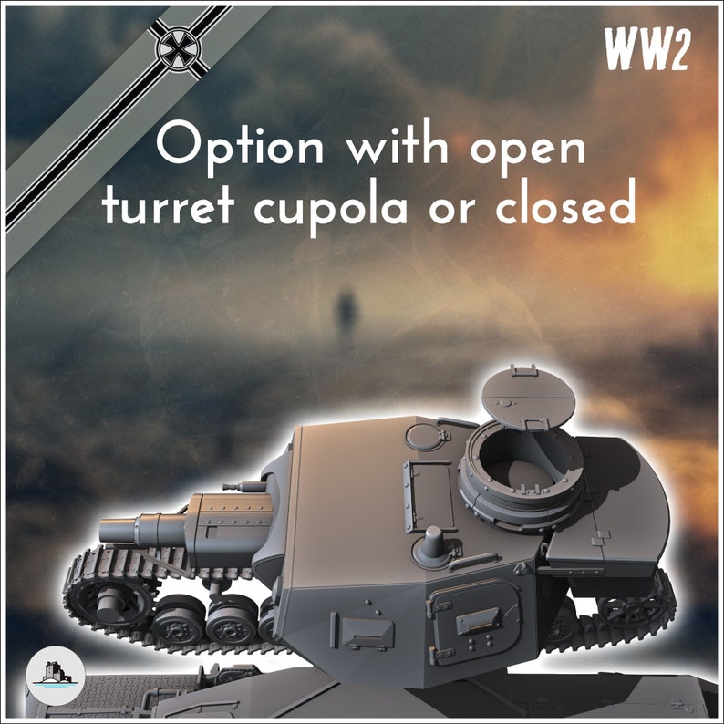 Panzer IV Ausf. D - STL 3D Printing World War Two Second German Tank ...