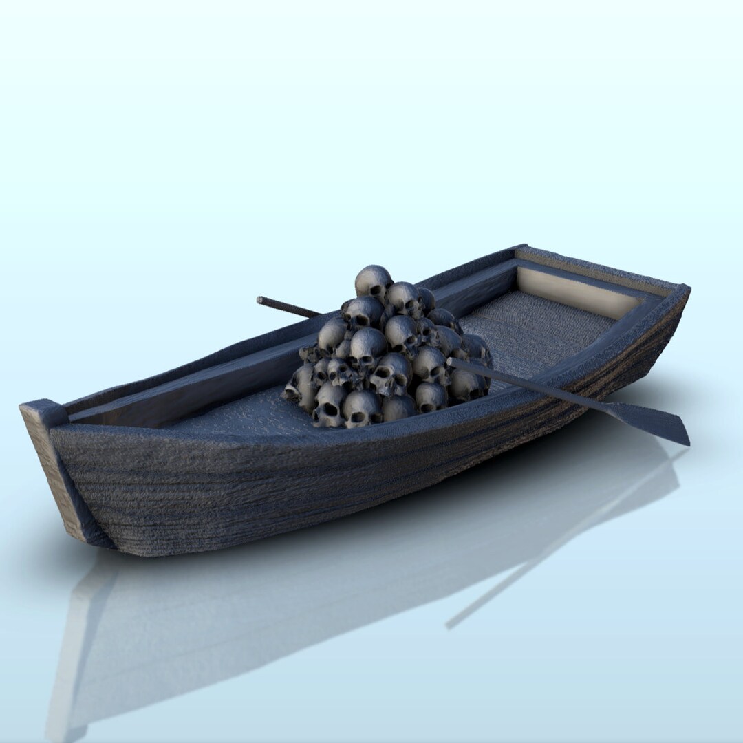 Rowboat With Pile of Bones - STL 3D Printing Vietnam War Laos Hill Hue ...