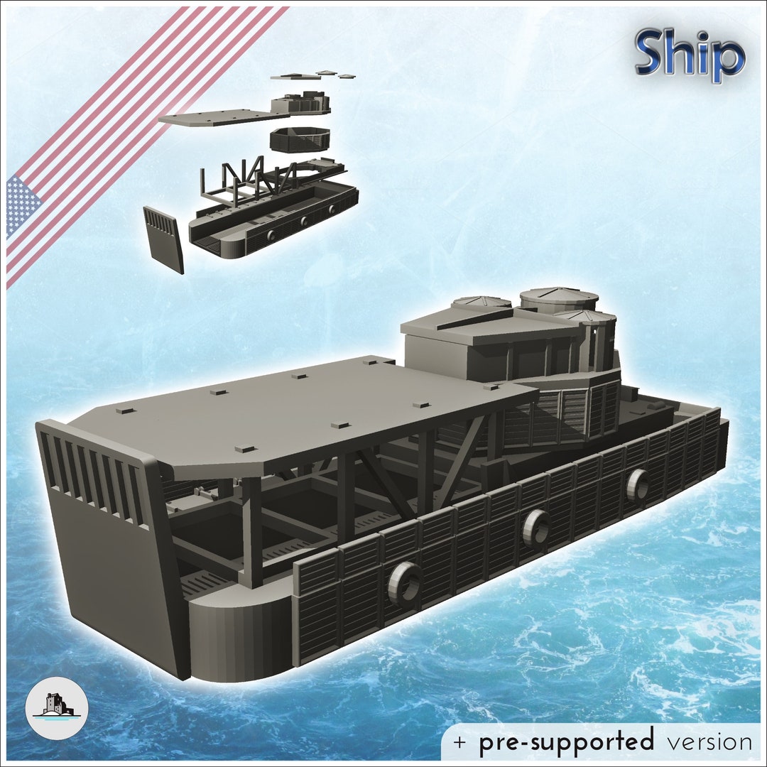 LMC-6 Armored Troop Carrier ATC LCM Tangos River Boat - Usa Us Army Cold War America Era Iron ...