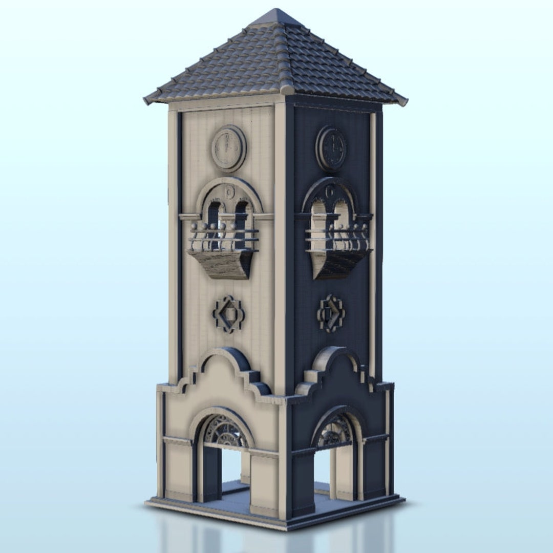 Wild West Bell Tower 17 - STL 3D Printing - Etsy