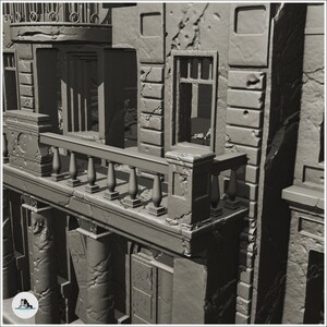 Destroyed Public Building - STL 3D Printing Printer Miniatures Tabletop ...