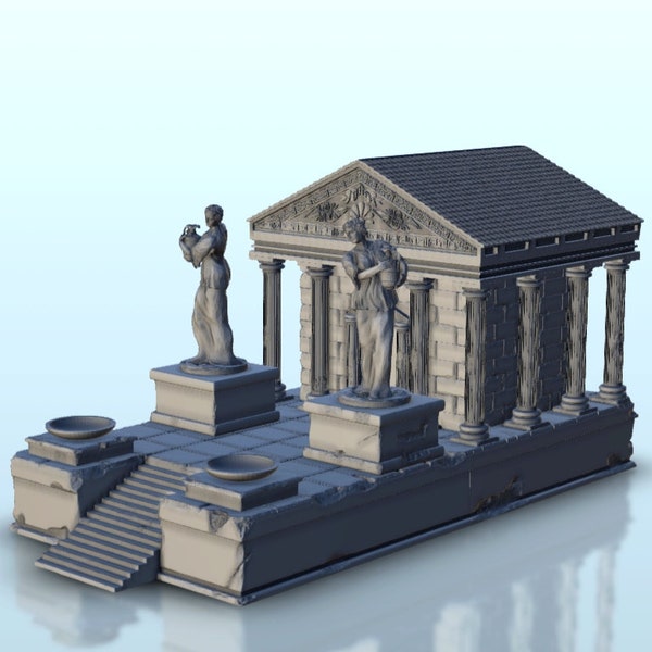 Roman Temple Model - Etsy