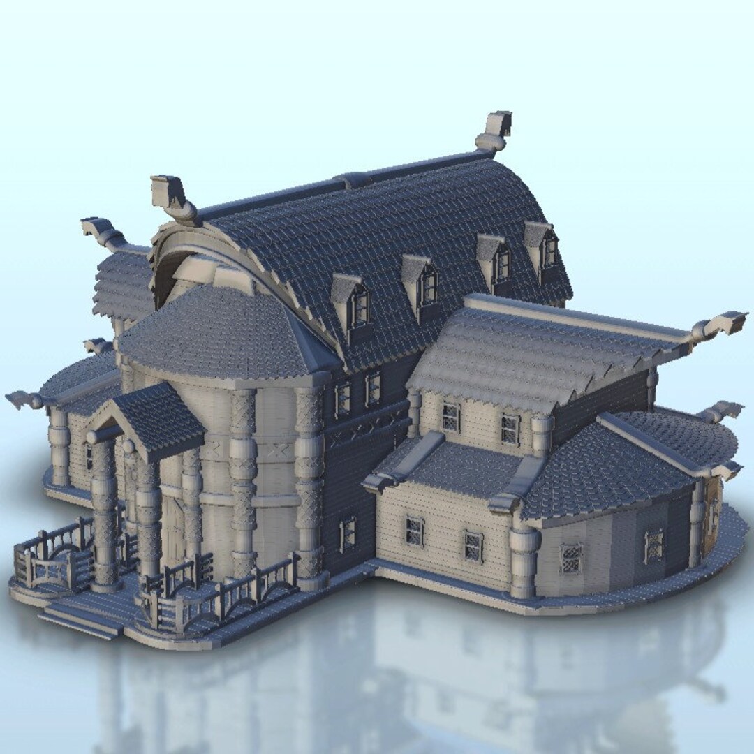 Viking Fancy Palace 23 - STL 3D Printing Scenery Terrain Architecture ...