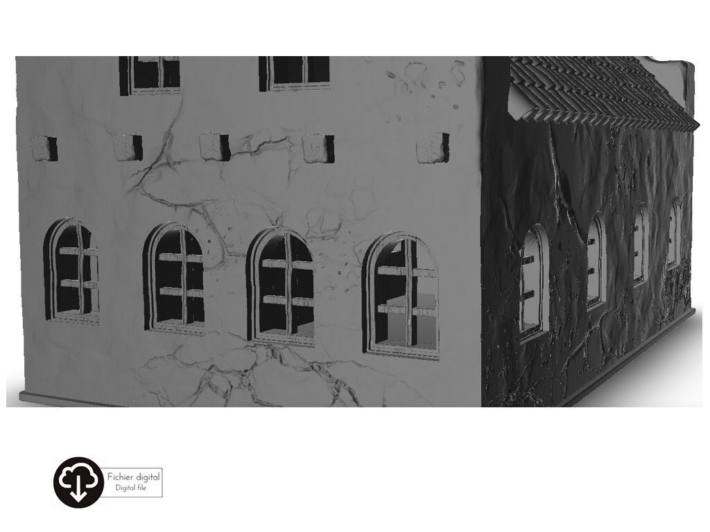 Building 27 - STL 3D Printing Scenery Terrain Architecture Bolt Action ...