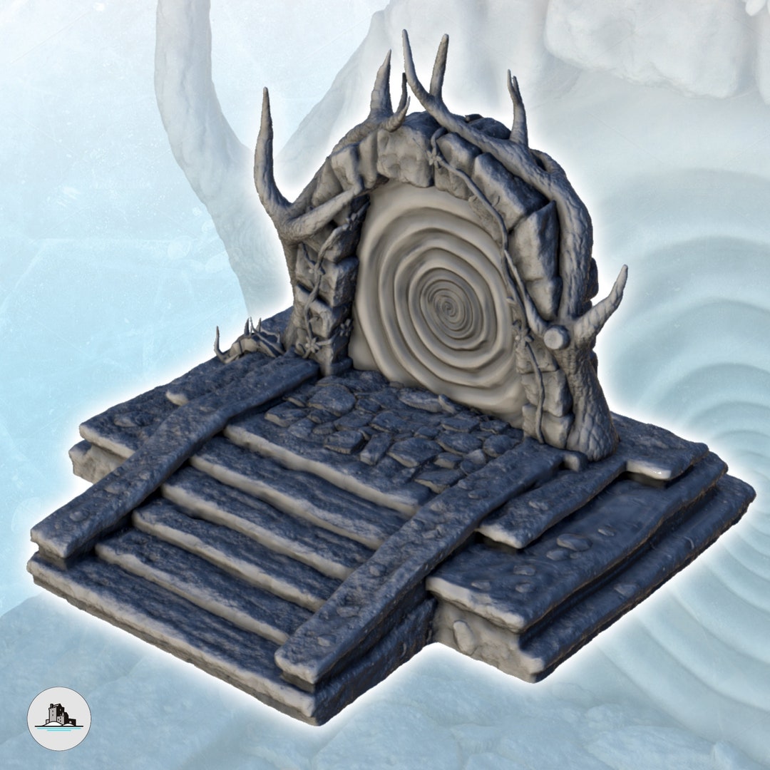 Magic Stone Gate With Tree Roots and Platform (7) - STL 3D Printing ...