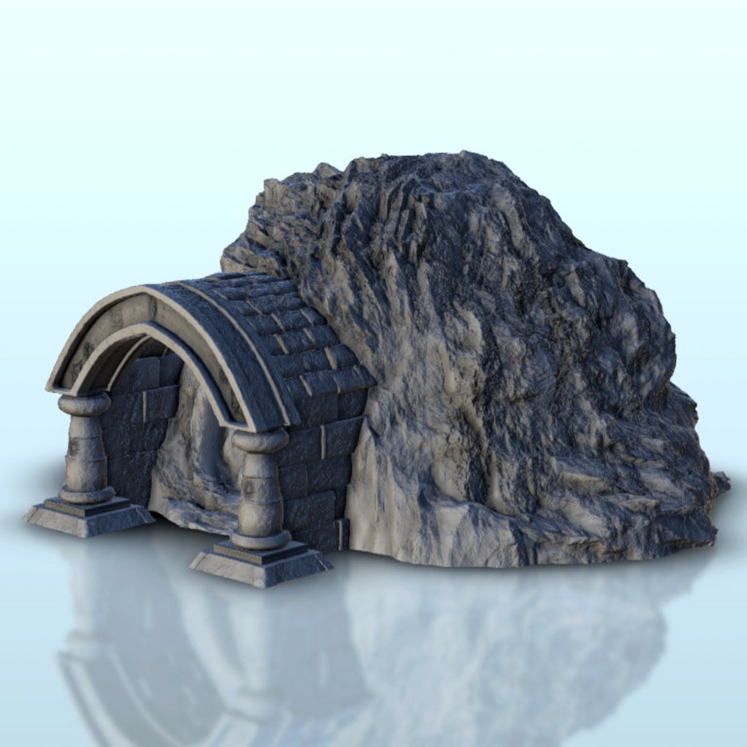 Mine With Entrance 11 - STL 3D Printing Scenery Terrain Architecture ...