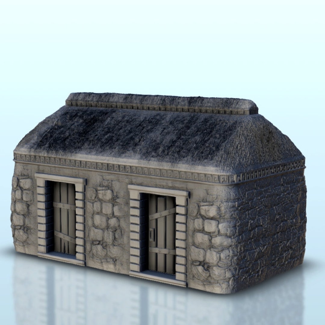 Mesoamerican Stone House 22 - STL 3D Printing Age Inca Maya Angkor ...