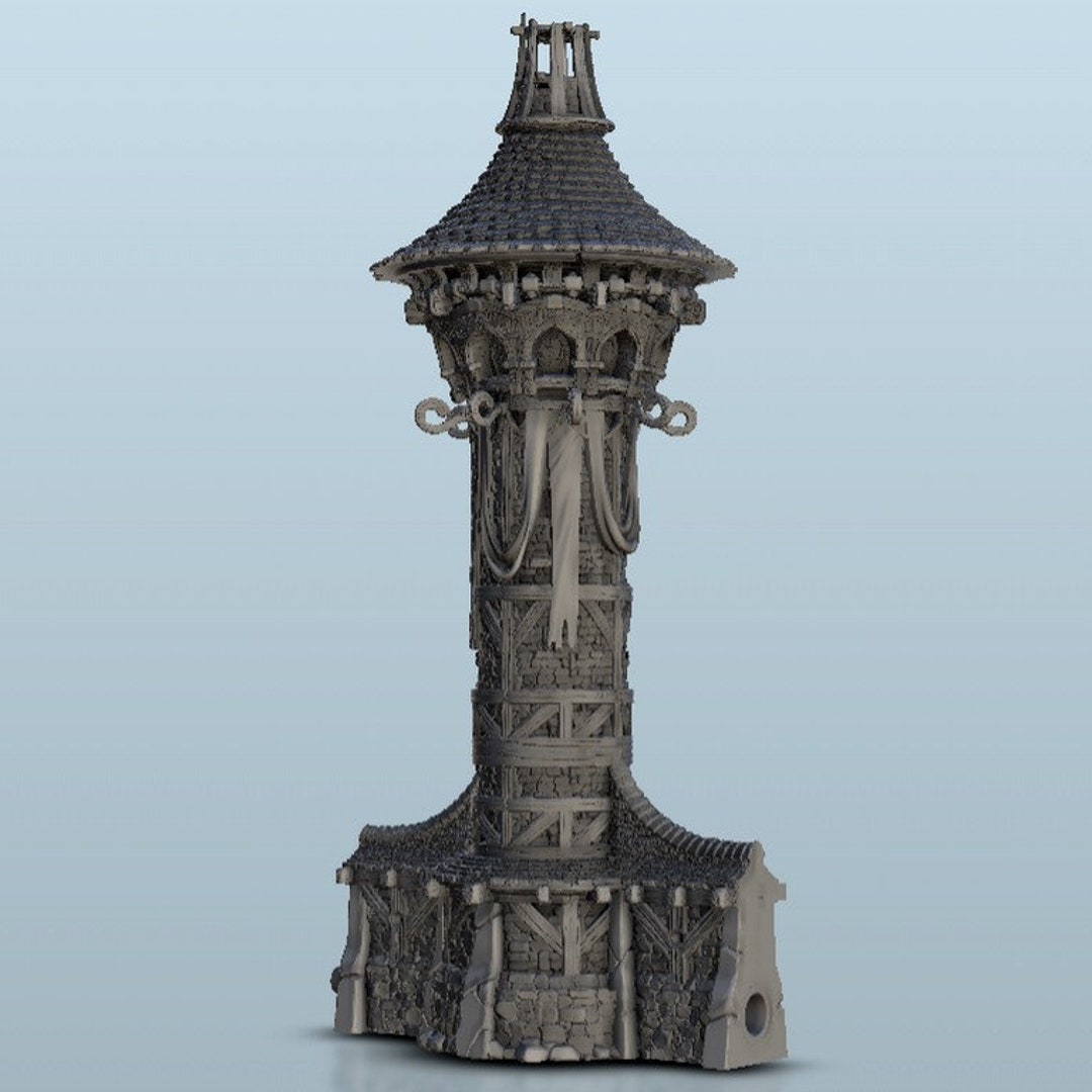 Medieval Big Tower - STL 3D Printing Scenery Terrain Architecture - Etsy