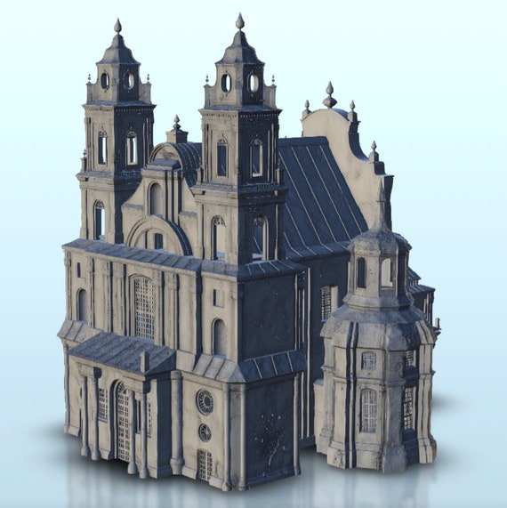 Baroque Cathedral STL 3D Printing Warhammer Scenery Terrain - Etsy