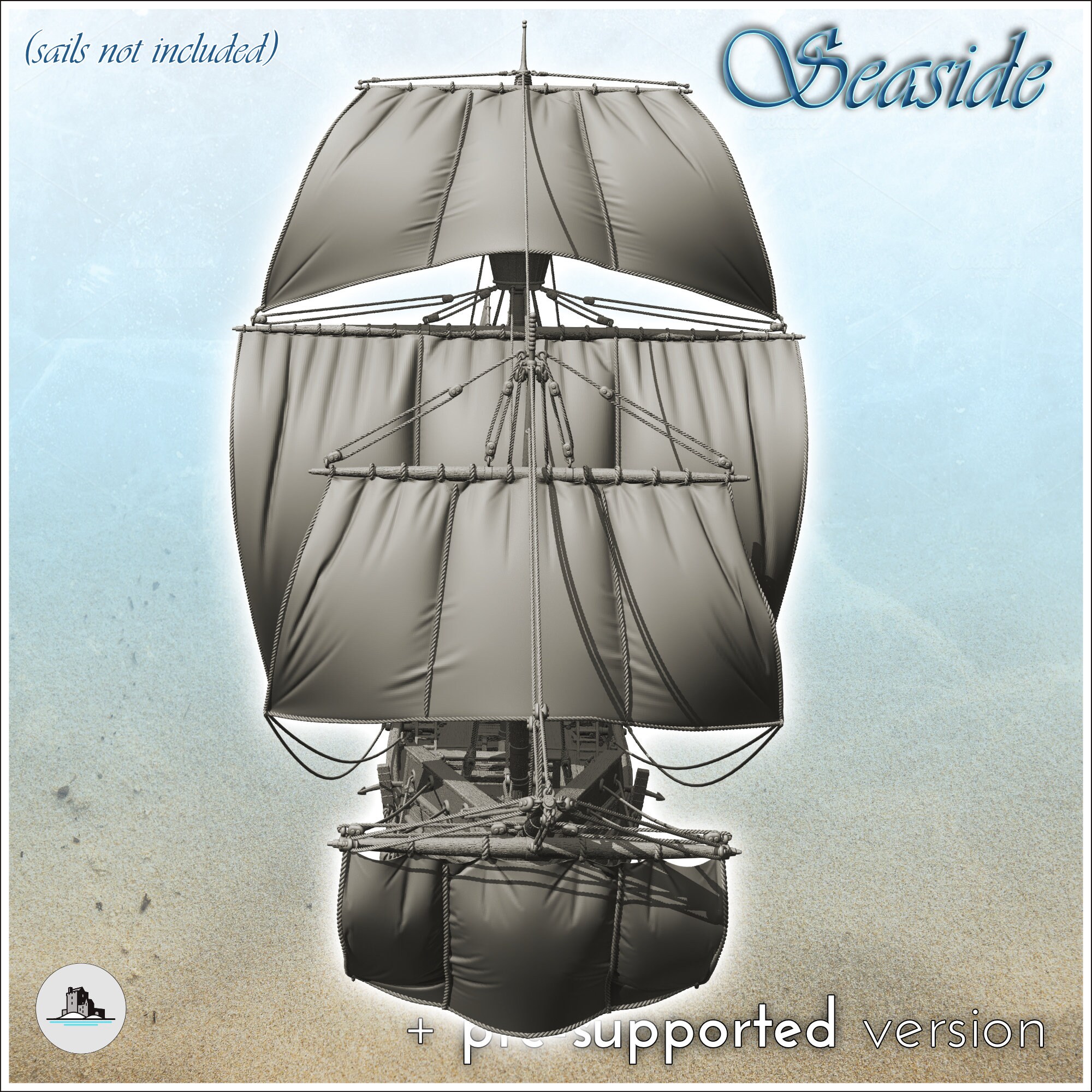 Pirate Ship Front View