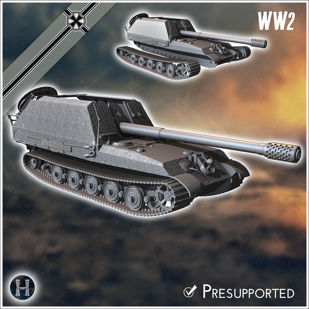 Waffenträger Grille 17 170mm - STL 3D Printing Ww2 Wwii Front Second ...