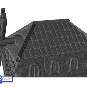 Medieval Mill - STL 3D Printing Scenery Terrain Architecture Historical ...