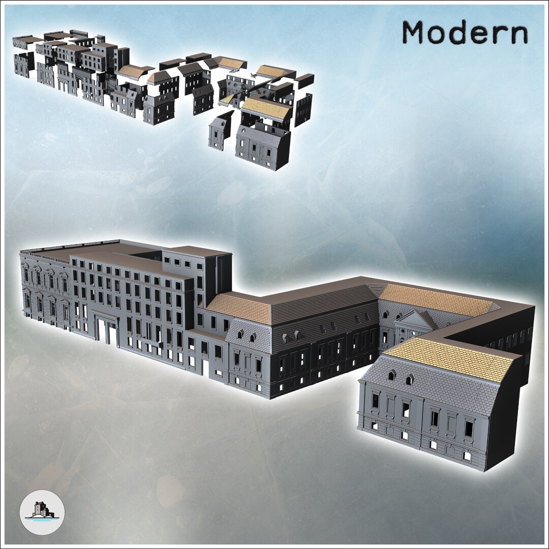 Reich Chancellery and Surroundi - STL 3D Printing World War Two Second ...