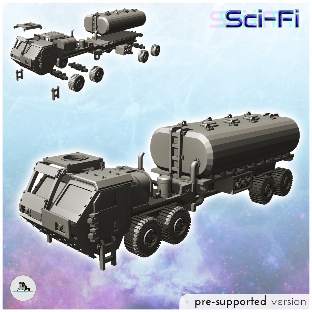 Futuristic Truck With Armored Cab (tanker Version) (35) - STL 3D ...