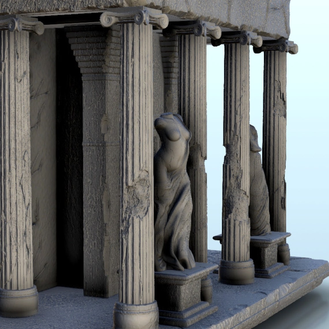 Antic Temple 23 - STL 3D Model Printing Ancient Classic Old Archaic ...
