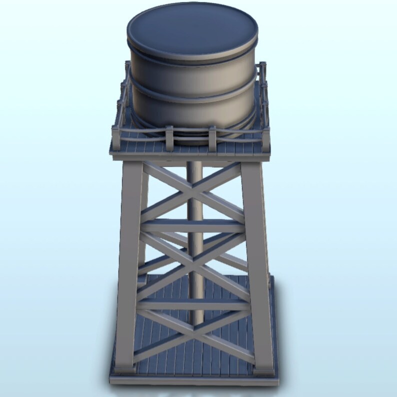 Wild West Water Tower STL 3D Printing - Etsy