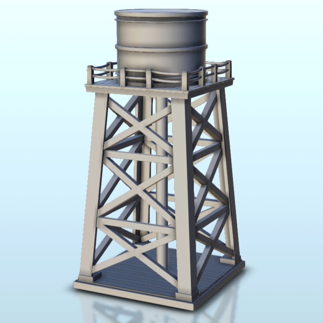 Wild West Water Tower - STL 3D Printing - Etsy