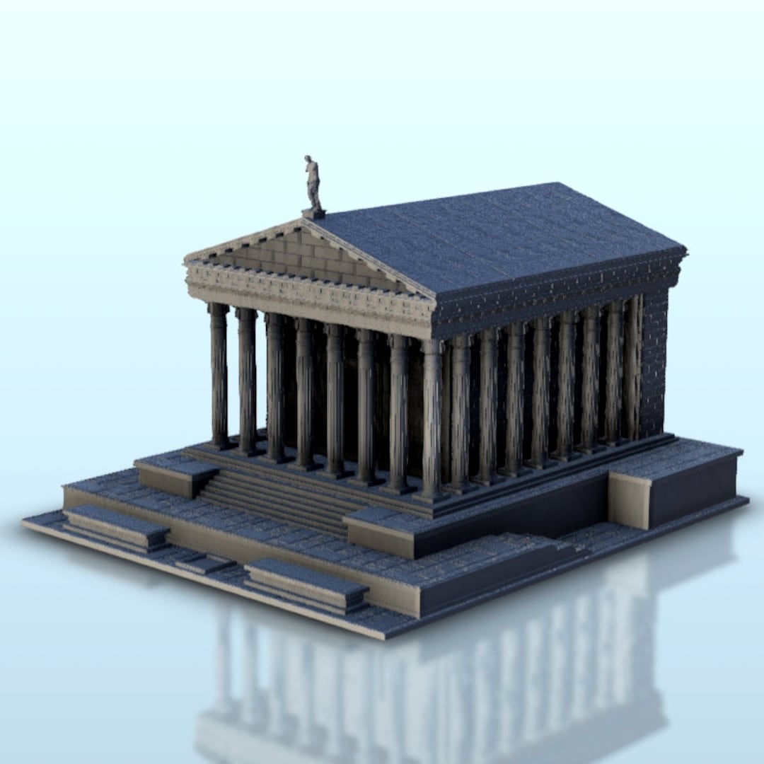 Antic Temple 6 - STL 3D Model Printing Ancient Classic Old Archaic ...