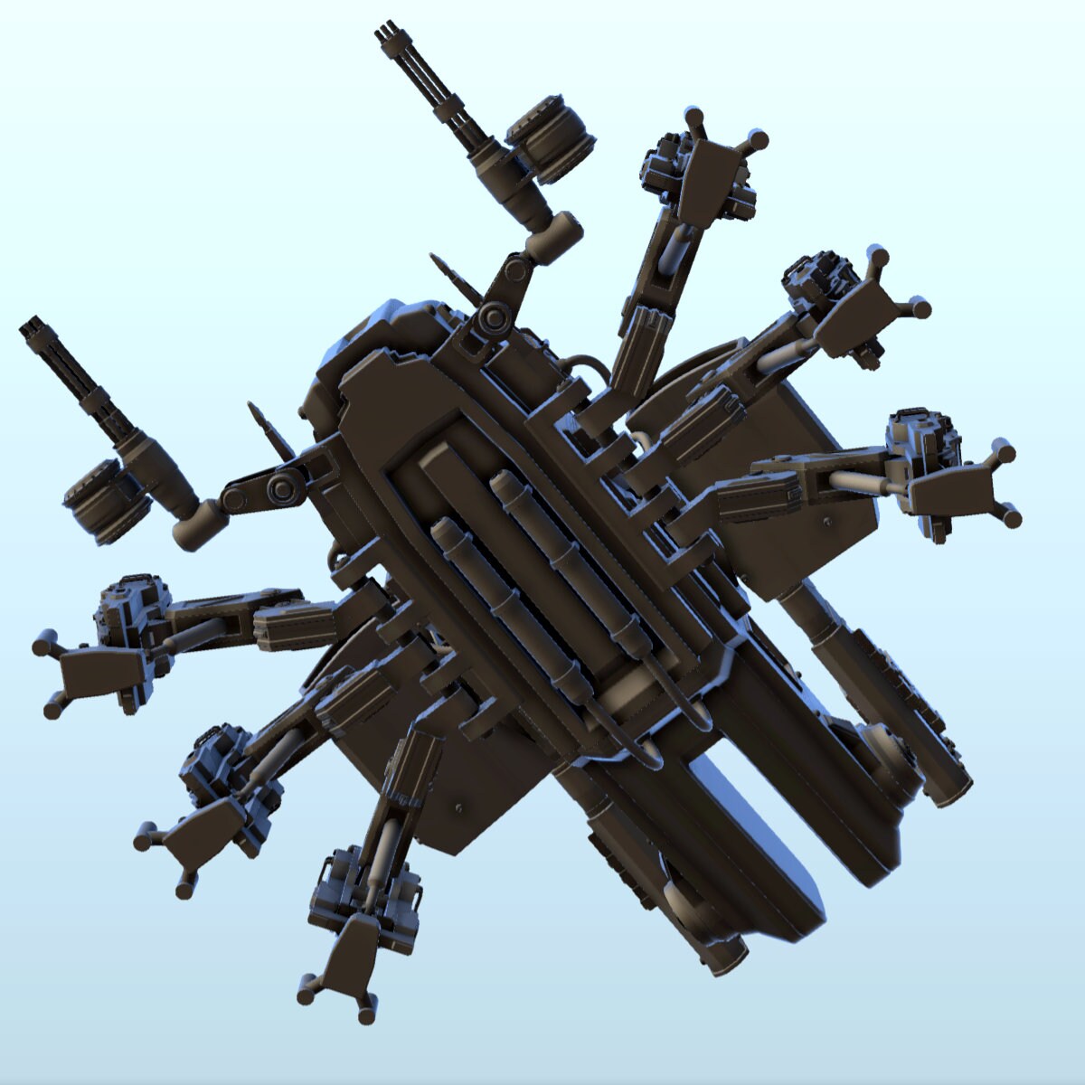 Sci-fi Tank on Six Foots With Quadri-lasers 15 Battletech - Etsy UK