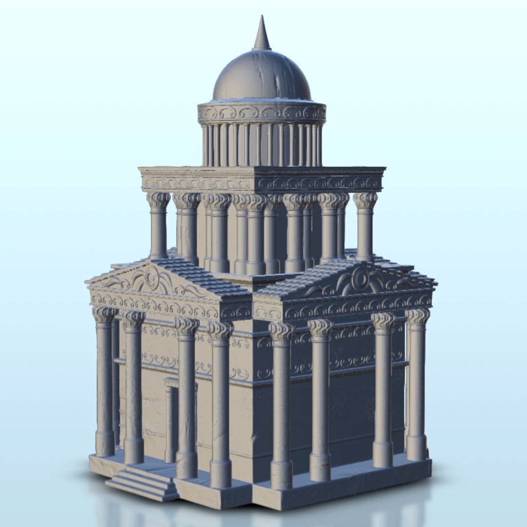 Antic Temple 24 - STL 3D Model Printing Ancient Classic Old Archaic ...