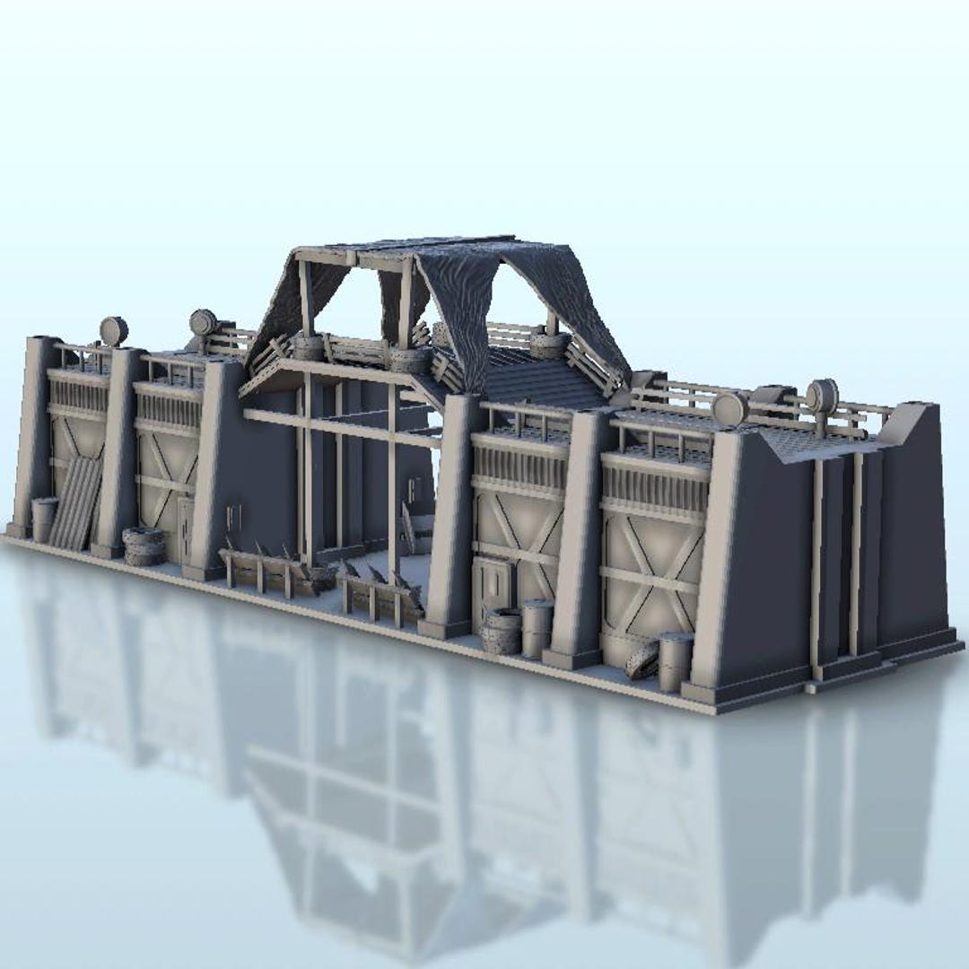 Post-apocalyptic Outpost - STL 3D Printing Post-apo Apocalypse SF Sci ...
