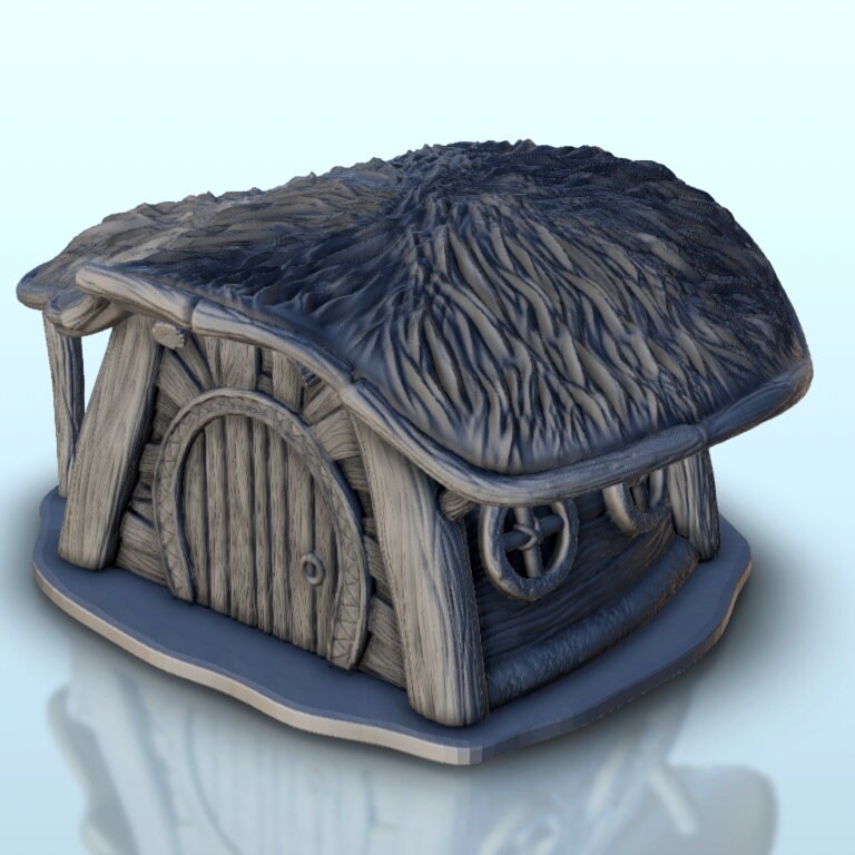 Small Hobbit Hole 6 - STL 3D Printing Scenery Terrain Architecture ...