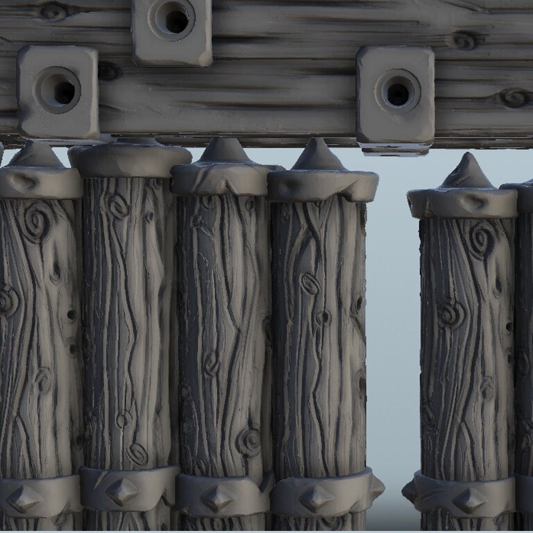 Medieval City Gate - STL 3D Printing Scenery Terrain Architecture Bolt ...