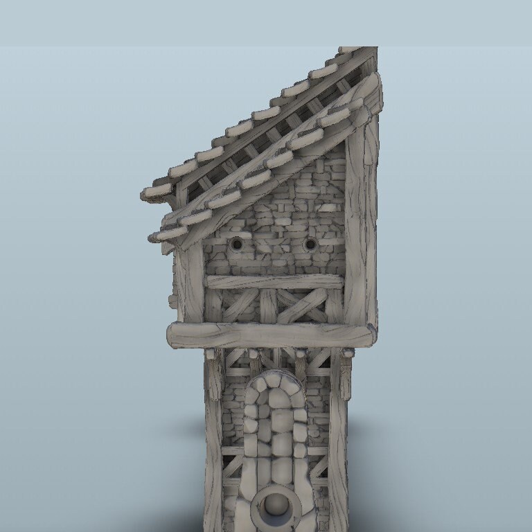 Medieval City Gate - STL 3D Printing Scenery Terrain Architecture Bolt ...