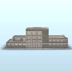 Large Stone Hospital With Ladders 5 STL 3D Printing World War Two ...