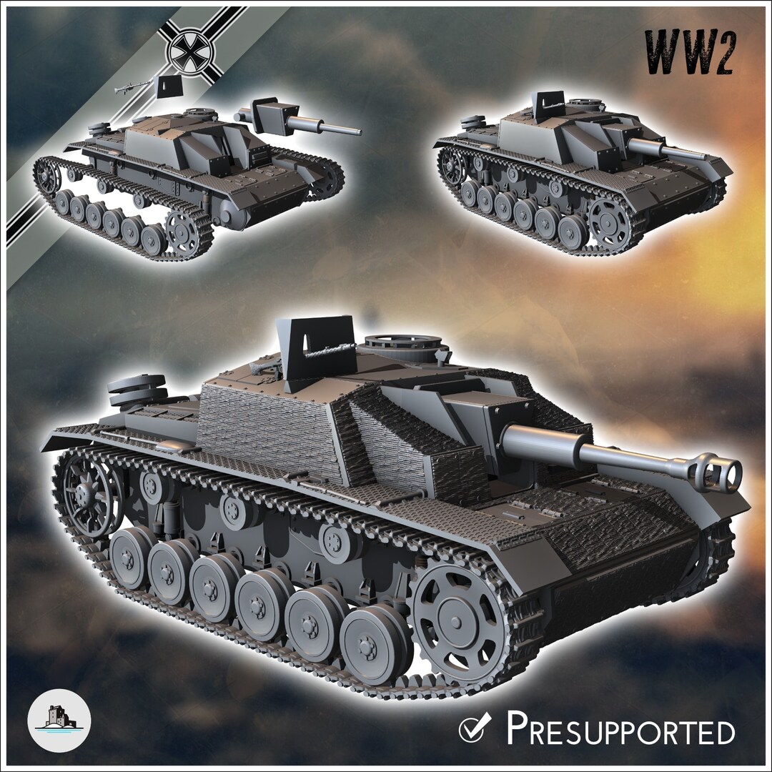 Sturmhaubitze Stuh 42 Ausf. G 1943 (sd.kfz. 142-2) - STL 3D Printing ...