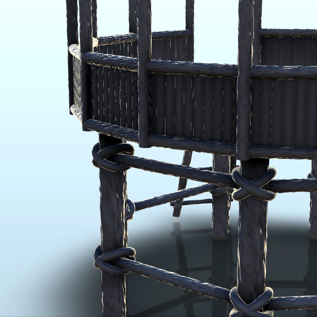 Circular Wooden Building on Stilts 4 STL 3D Printing - Etsy