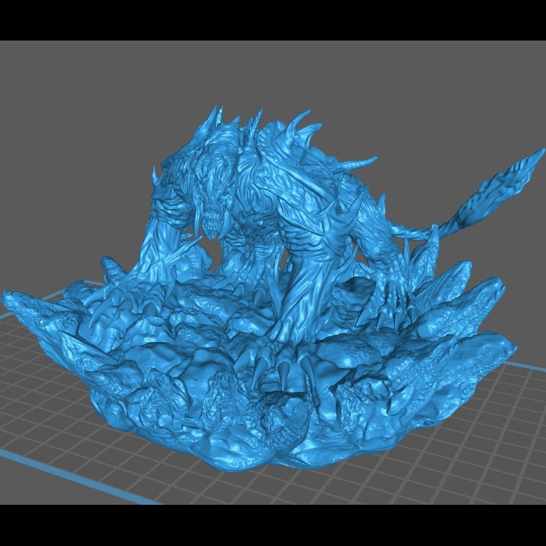 Big Monster With Pointed Carapace - STL 3D Printing Model Printer LOTR ...