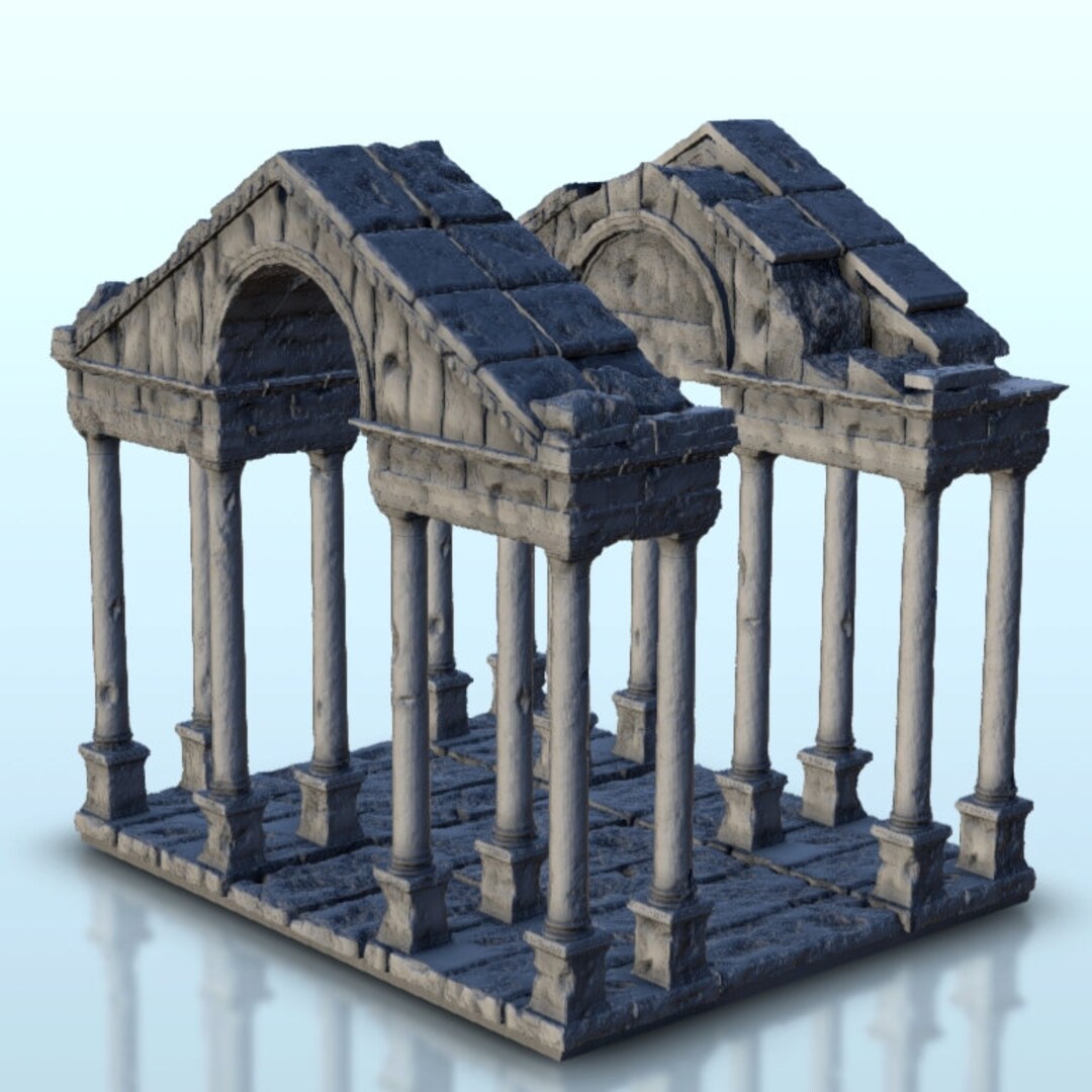 Antic Ruins 21 - STL 3D Model Printing Ancient Classic Old Archaic ...