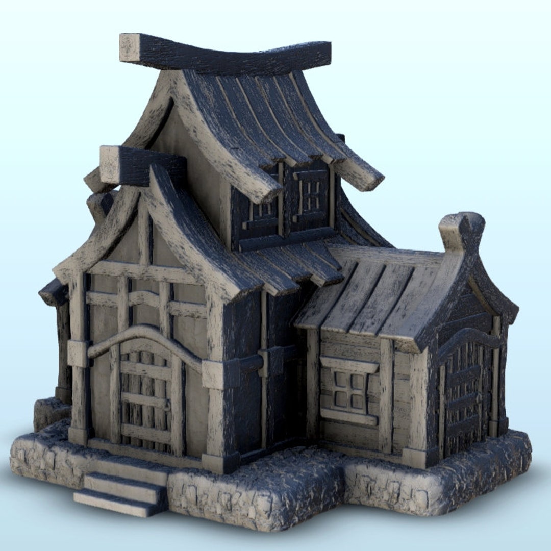 Oriental Large Temple - STL 3D Printing Asian Japan Pacific Terrain ...