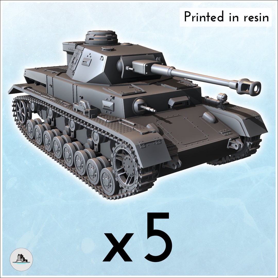 Panzer IV Ausf H standard X5 28mm Tabletop Tank Armor Vehicle World War ...