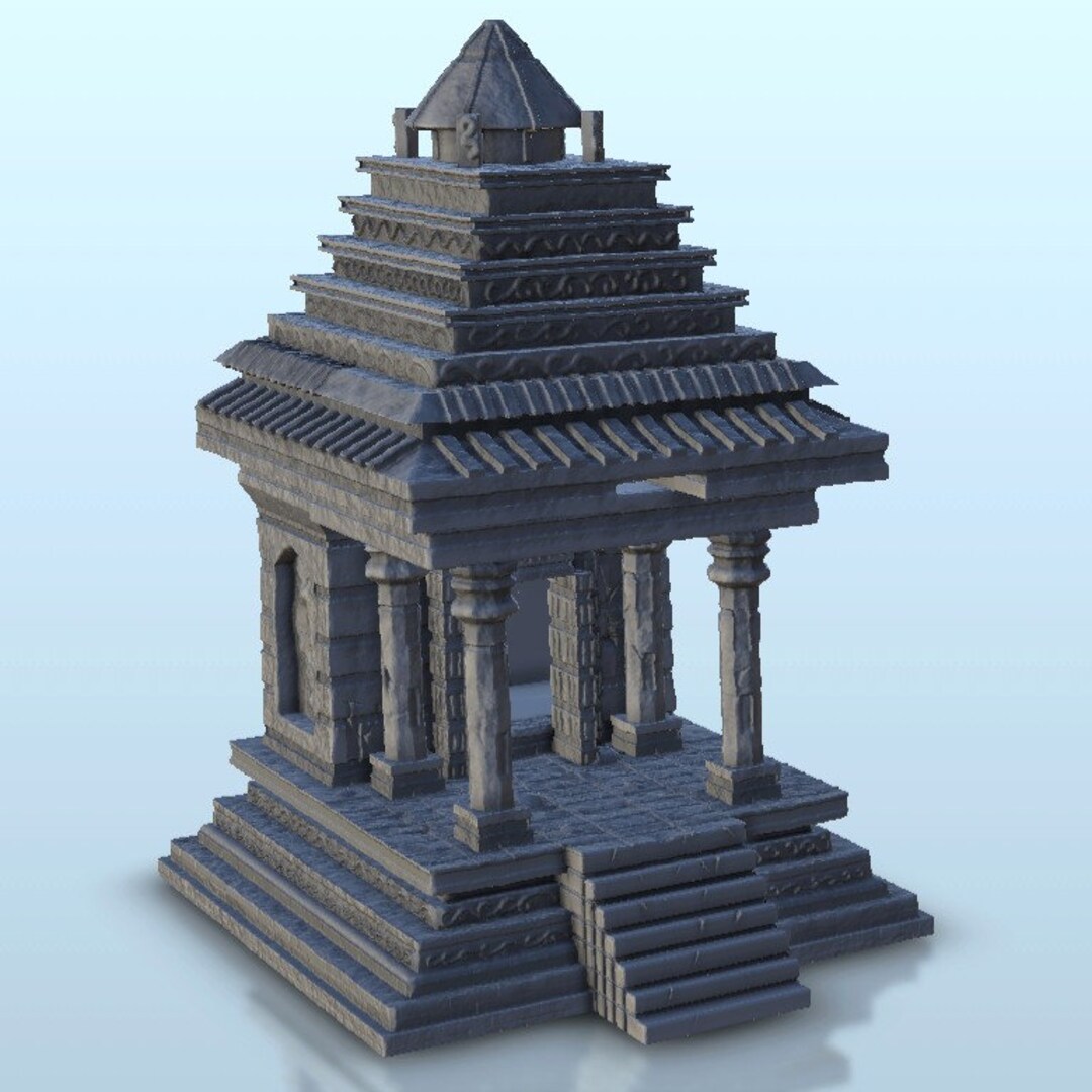 Indian Stone Altar 5 - STL 3D Printing Asian Japan Pacific Terrain ...