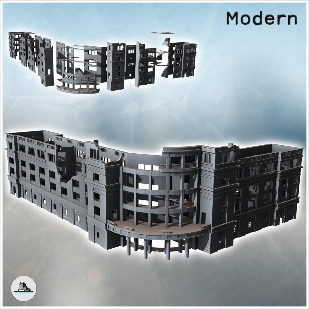 Stalingrad Main Department Store (USSR) (43) - STL 3D Printing WW2 ...