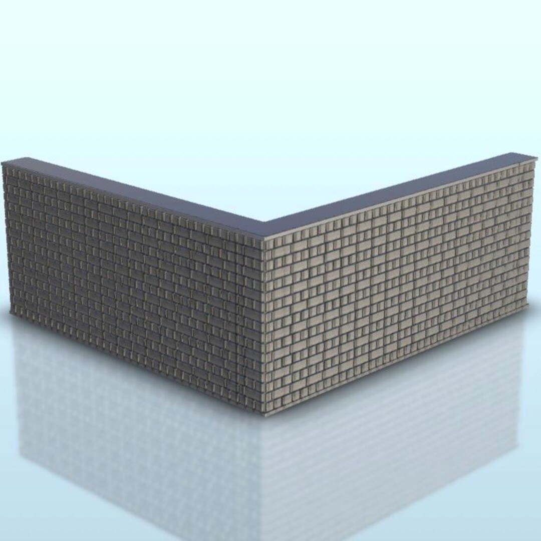 Brick Wall Modular System 4 - STL 3D Printing Printer Ww2 Ww1 Modern ...