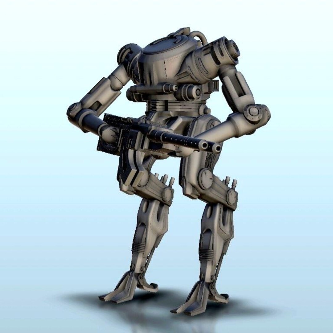 Robot Auto-canon - STL 3D Printing Science Fiction Future Space - Etsy