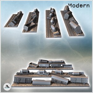 Set of Destroyed and Derailed Train and Locomotiv - STL 3D Printing ...