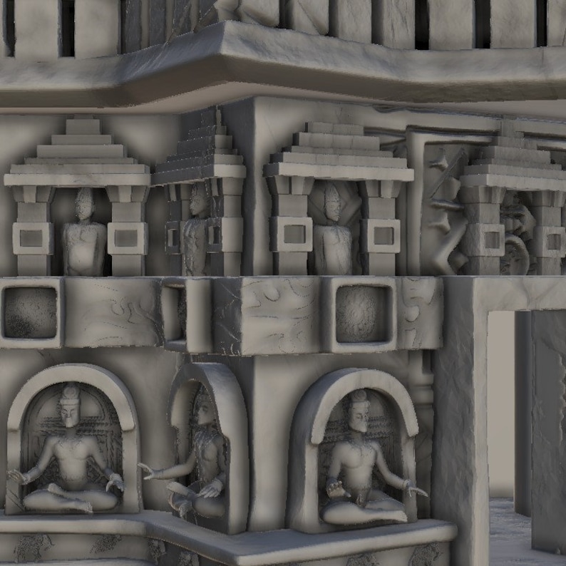 Indian Hindu Shikara Temple STL 3D Printing Asian Japan - Etsy