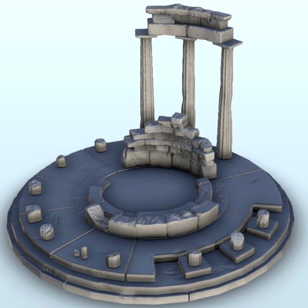 Astar in Ruins 15 - STL 3D Model Printing Ancient Classic Old Archaic ...