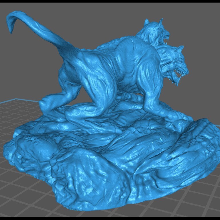 Three-headed Cerberus STL 3D Printing Model Printer LOTR SLA - Etsy