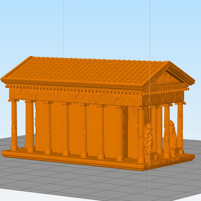 Antic Temple 23 - STL 3D Model Printing Ancient Classic Old Archaic ...