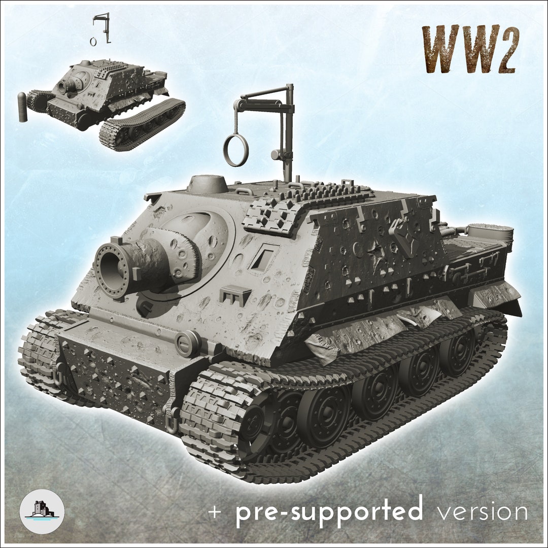 Sturmtiger 38 Cm RW61 - STL 3D Printing World War Two Second German ...