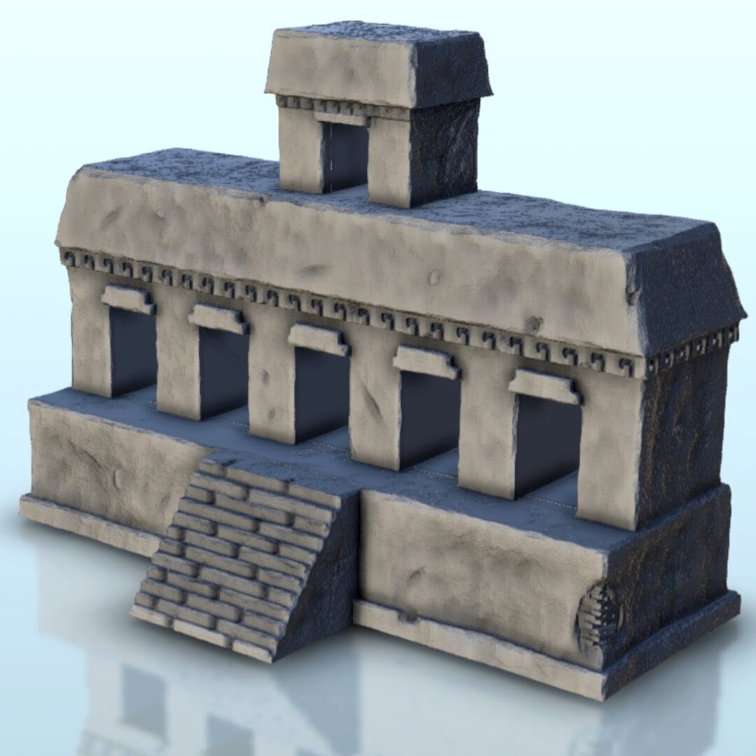 Mesoamerican Building 33 - STL 3D Printing Age Inca Maya Angkor ...