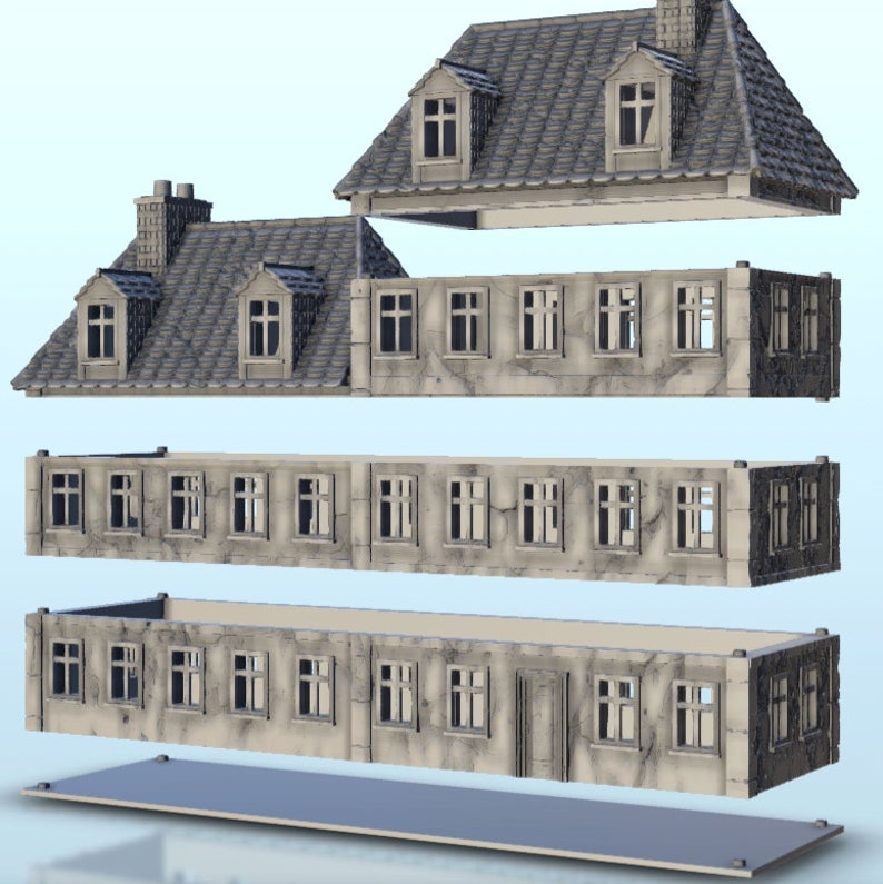 Building 18 STL 3D Printing Scenery Terrain Architecture - Etsy